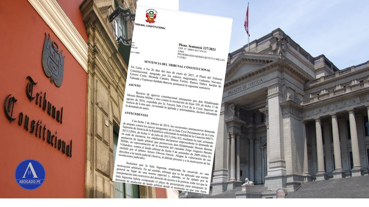 TC: Declara nulidad de casación sobre anulación de laudo arbitral ... TC: Declara nulidad de casación sobre anulación de laudo arbitral ...